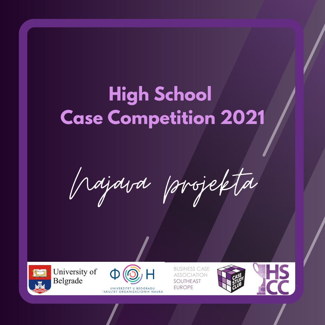 Najava projekta High School Case Competition | Case Study Club